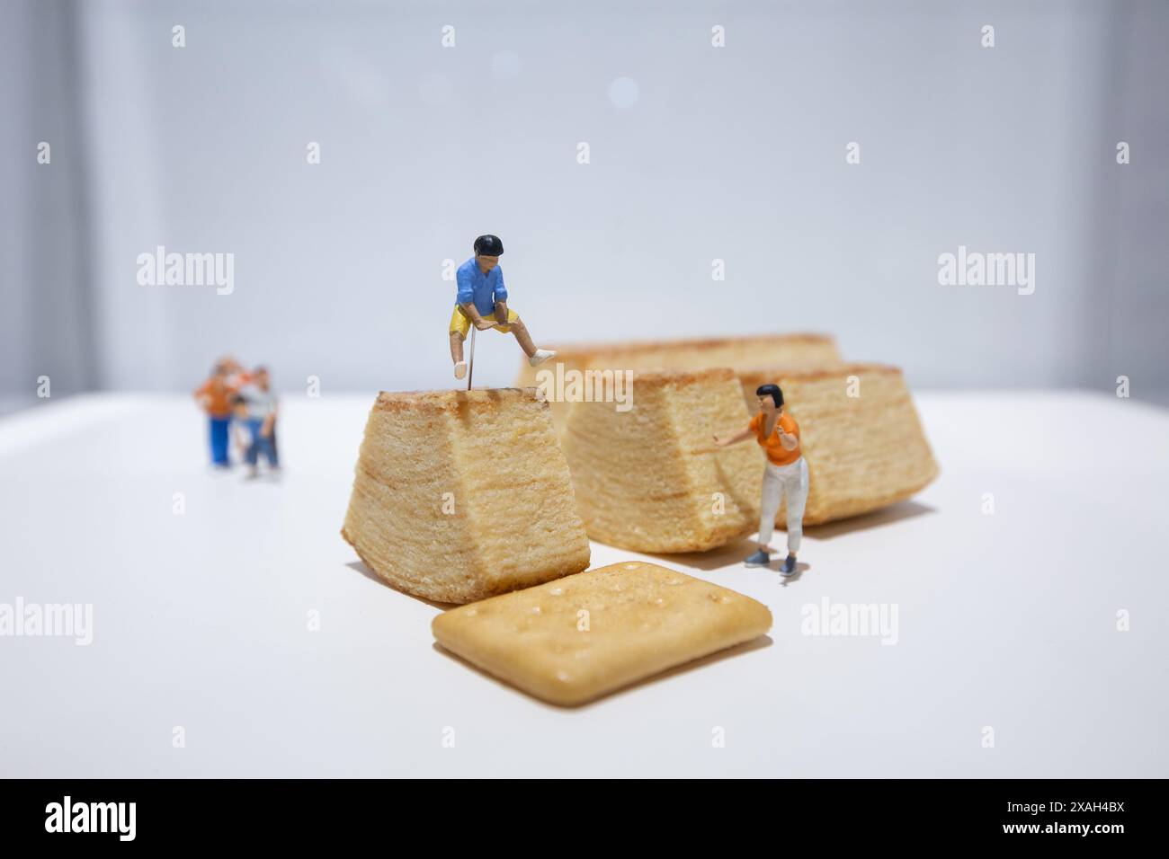 Miniature set created by Japanese artist Tatsuya Tanaka, incorporated ...