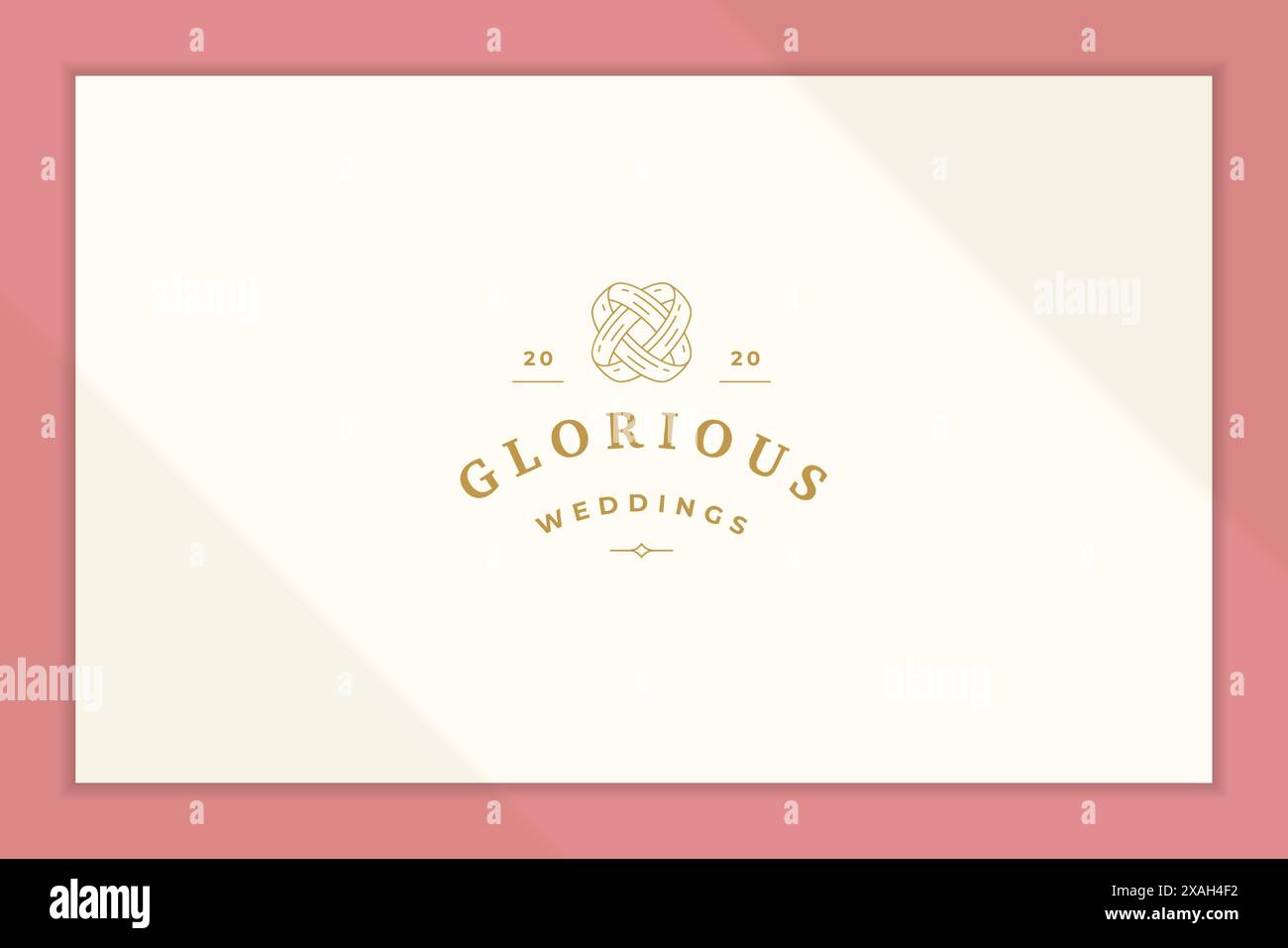 Simple vector illustration of linear style emblem template with elegant ...