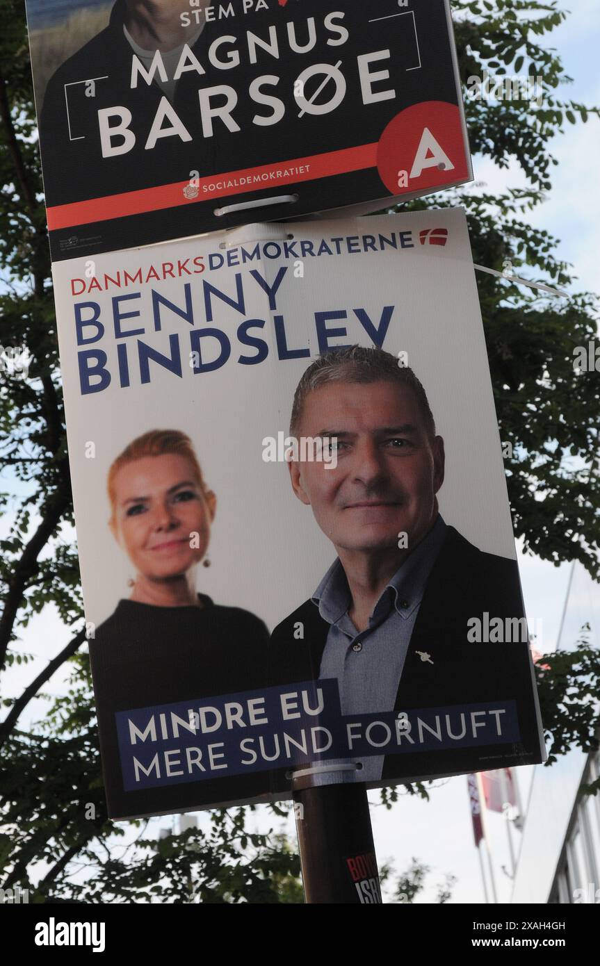 Copenhagen/ Denmark/07 jUNE 2024/ eu elections voting card & Various ...