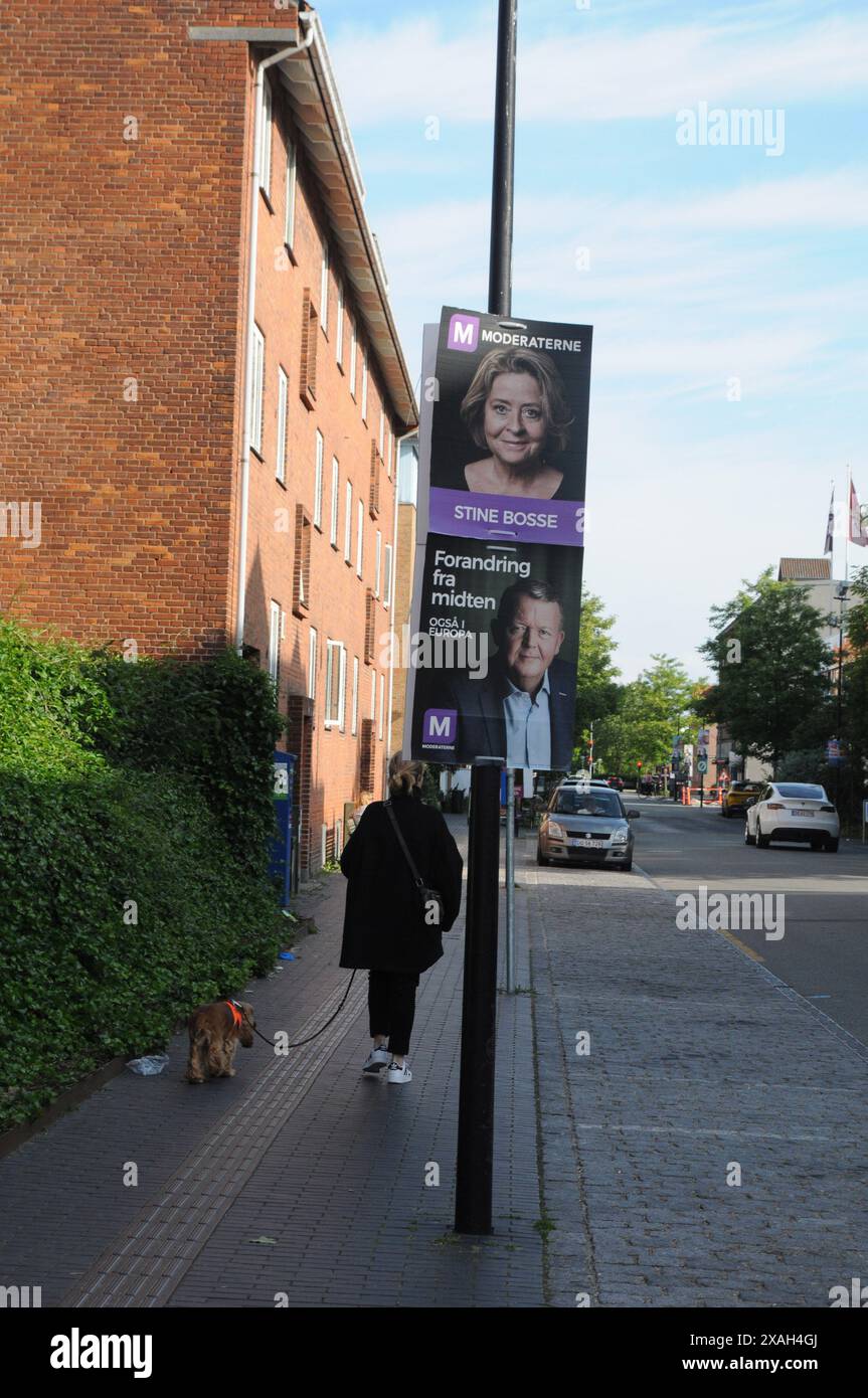 Copenhagen/ Denmark/07 jUNE 2024/ eu elections voting card & Various ...