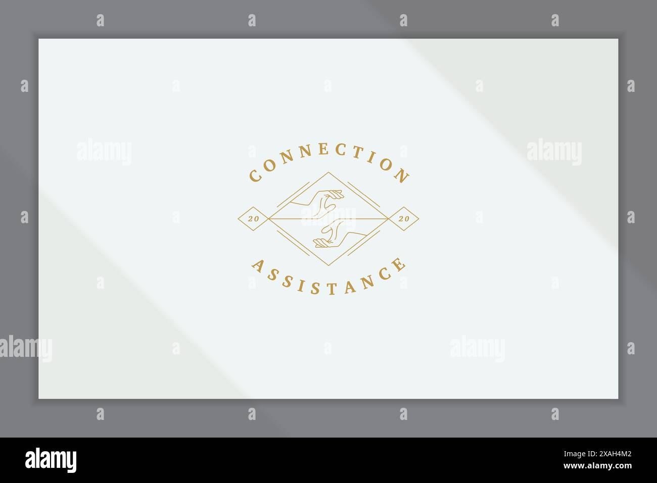 Minimal vector illustration of elegant linear style logo with human ...