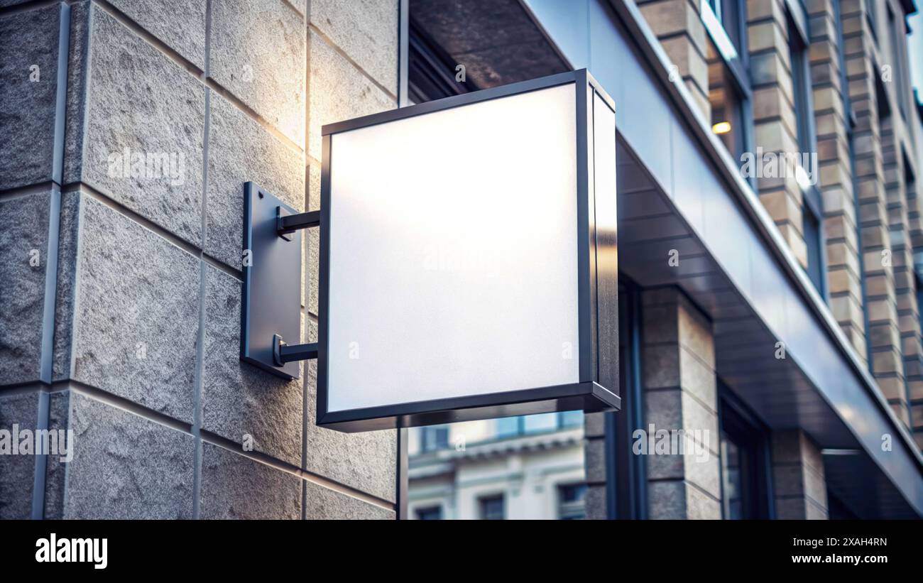 Clean and Modern Sign Mockup for Modern Branding or Business Displays ...