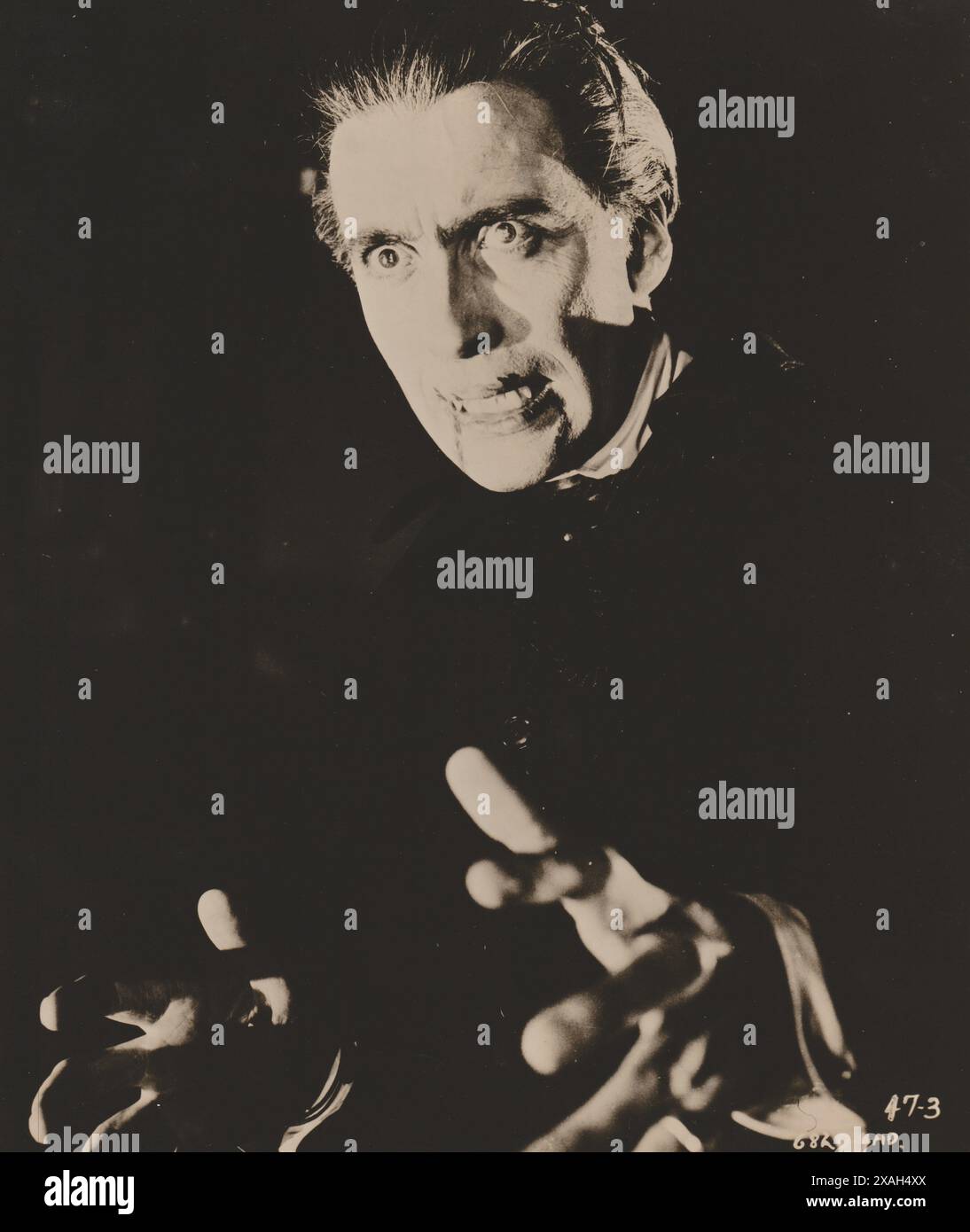 Horror of Dracula (Warner Brothers, 1958). Christopher Lee Stock Photo ...