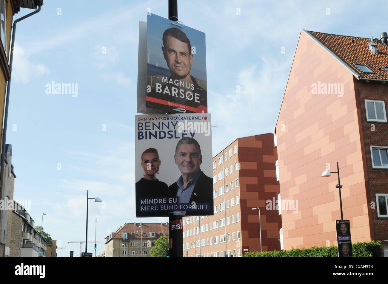 Copenhagen/ Denmark/07 jUNE 2024/ eu elections voting card & Various ...
