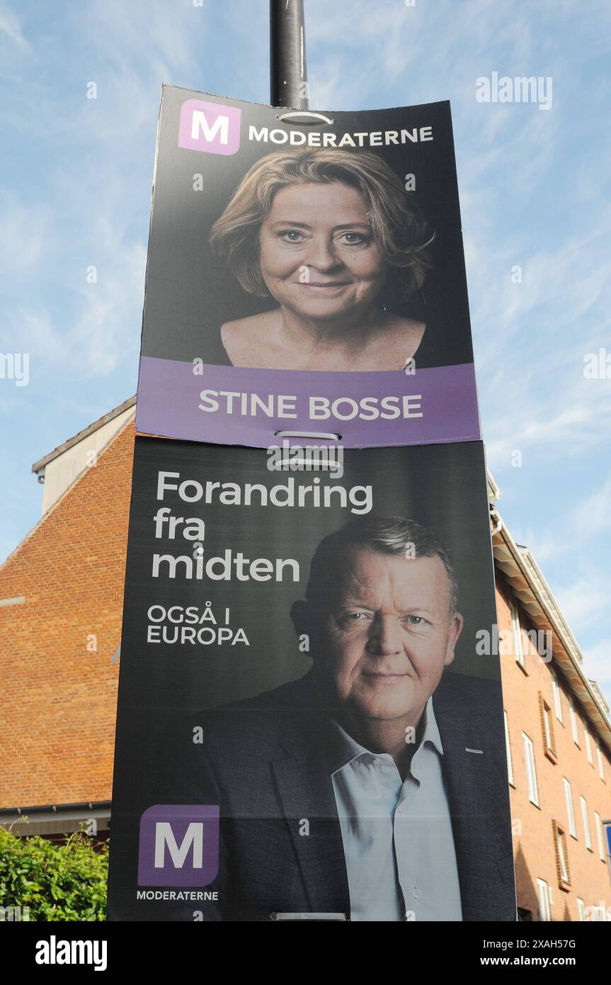 Copenhagen/ Denmark/07 jUNE 2024/ eu elections voting card & Various ...