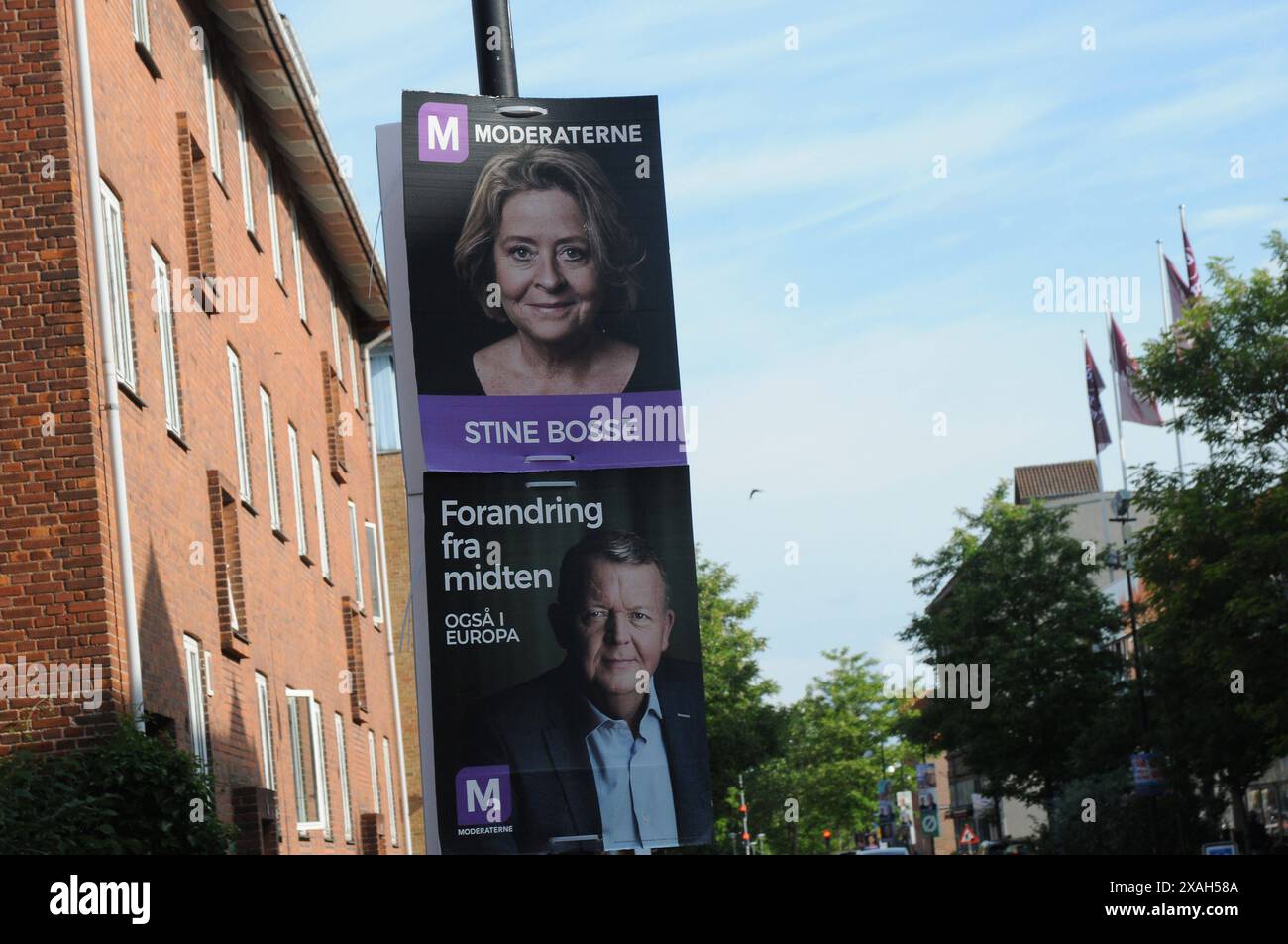Copenhagen/ Denmark/07 jUNE 2024/ eu elections voting card & Various ...