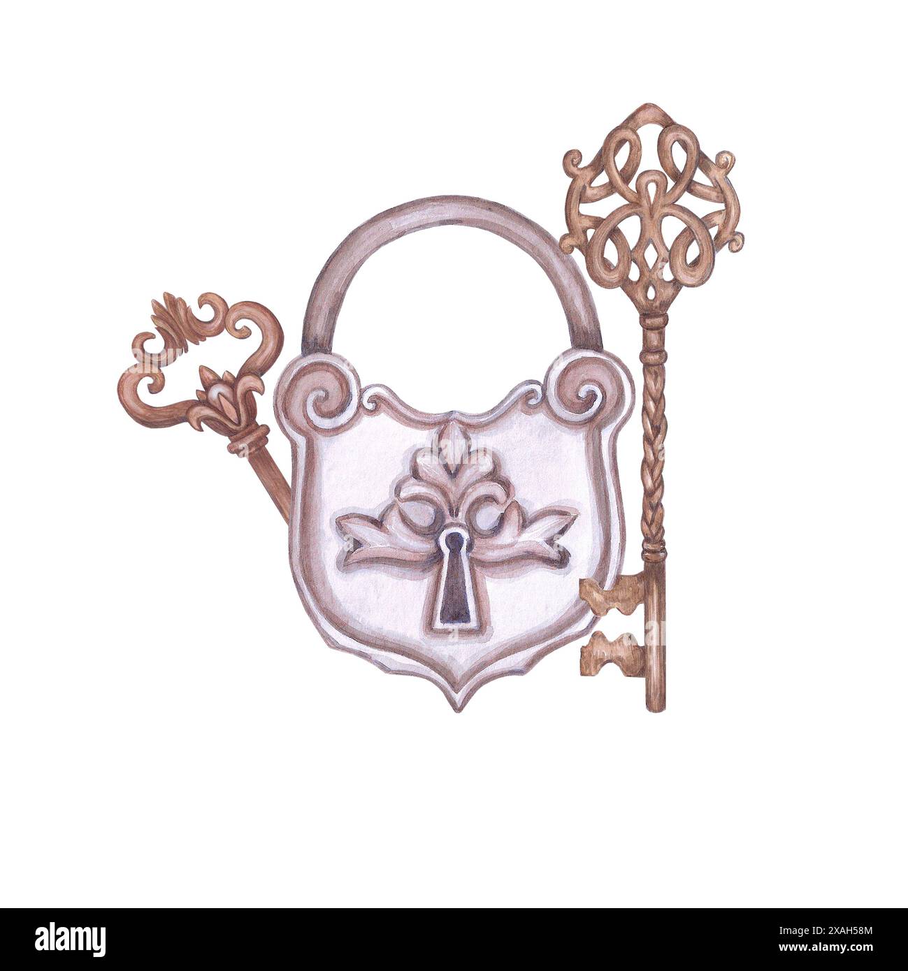 Rococo lock Cut Out Stock Images & Pictures - Alamy