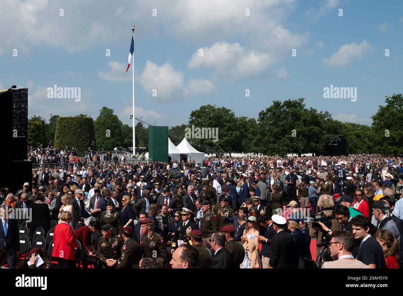 Colleville Sur Mer, France. 06th June, 2024. Commemoration at Normandy ...