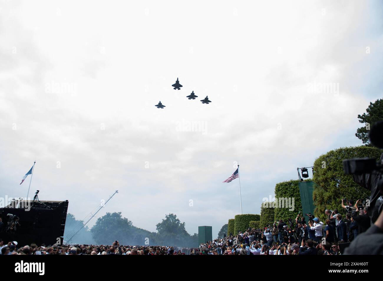 Colleville Sur Mer, France. 06th June, 2024. Commemoration at Normandy ...