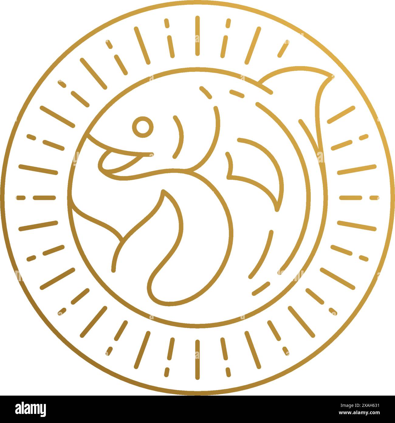 Simple fish outline drawing hi-res stock photography and images - Alamy