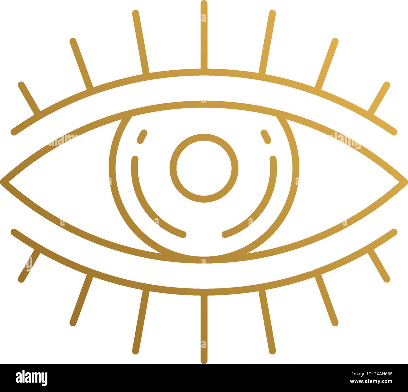 Eye icon linear logo Stock Vector Images - Alamy