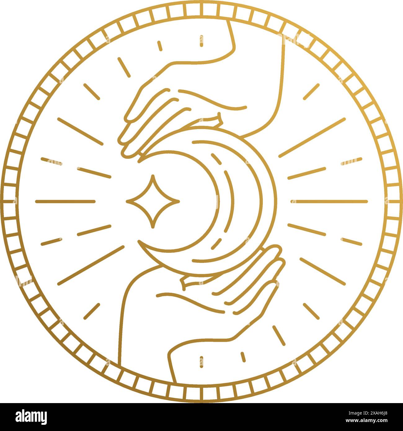 Moon glow logo hi-res stock photography and images - Alamy
