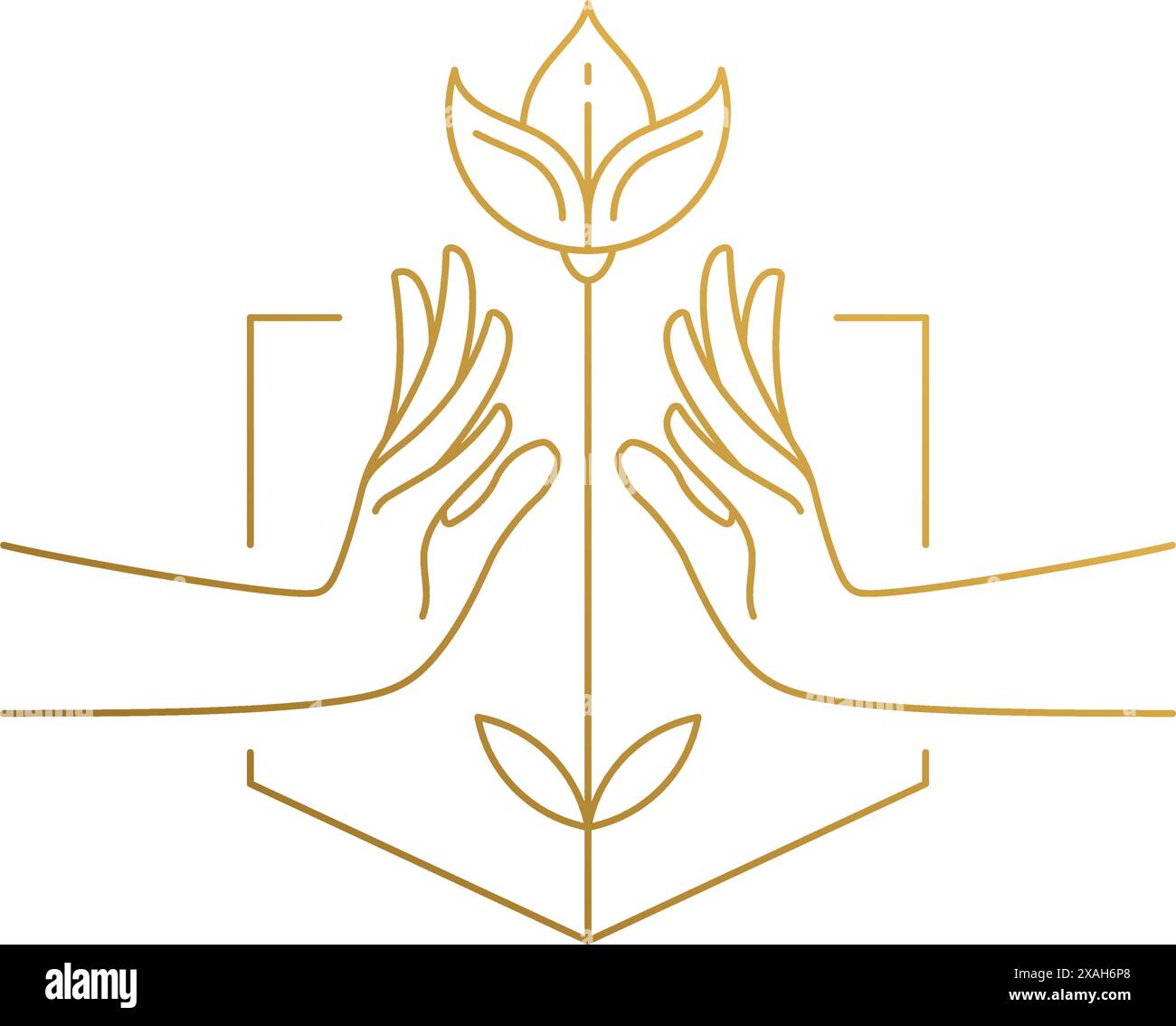 Simple vector illustration of linear style logo design template of ...