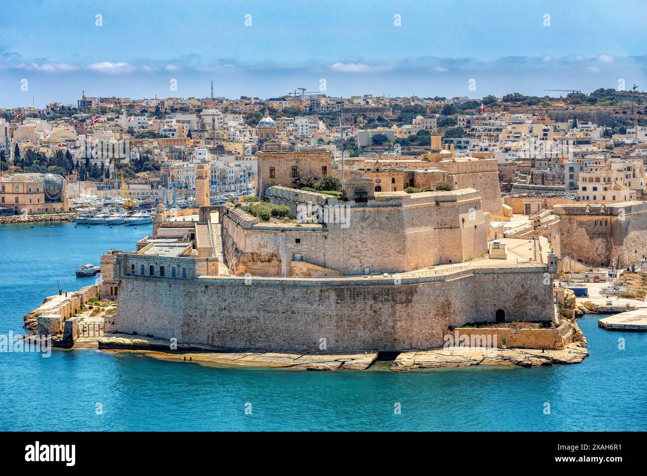 Fort St. Angelo, symbol of Malta's resilience, majestic stone walls ...