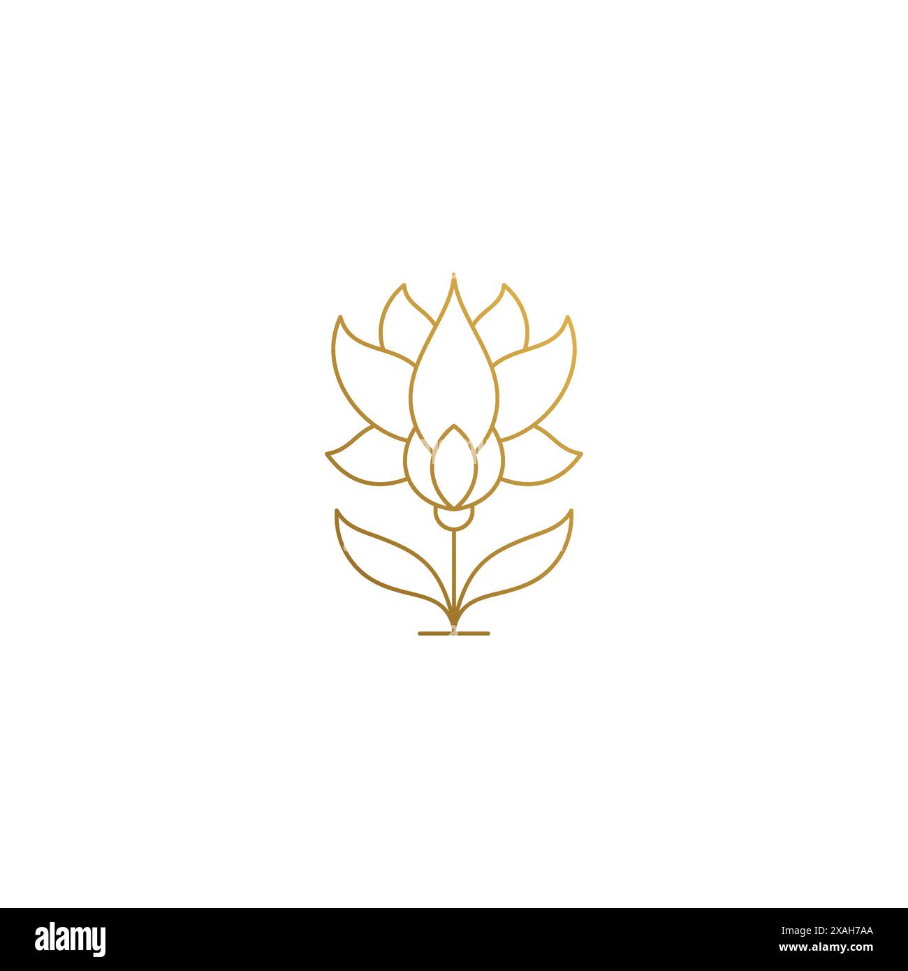 Simple vector illustration of outline graphic logo template of ...