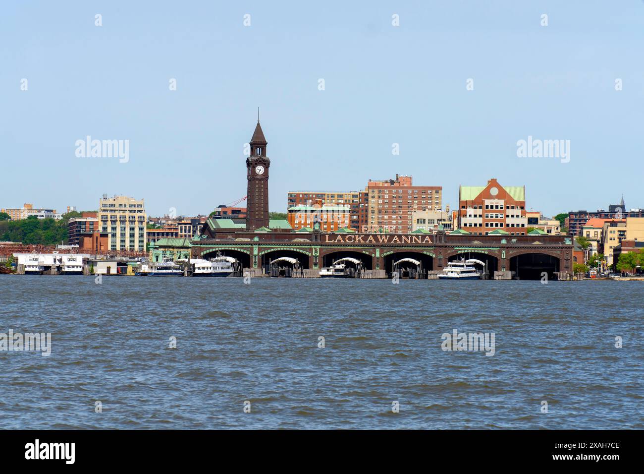 The Lackawanna Terminal in Hoboken along the Hudson River Waterfront ...