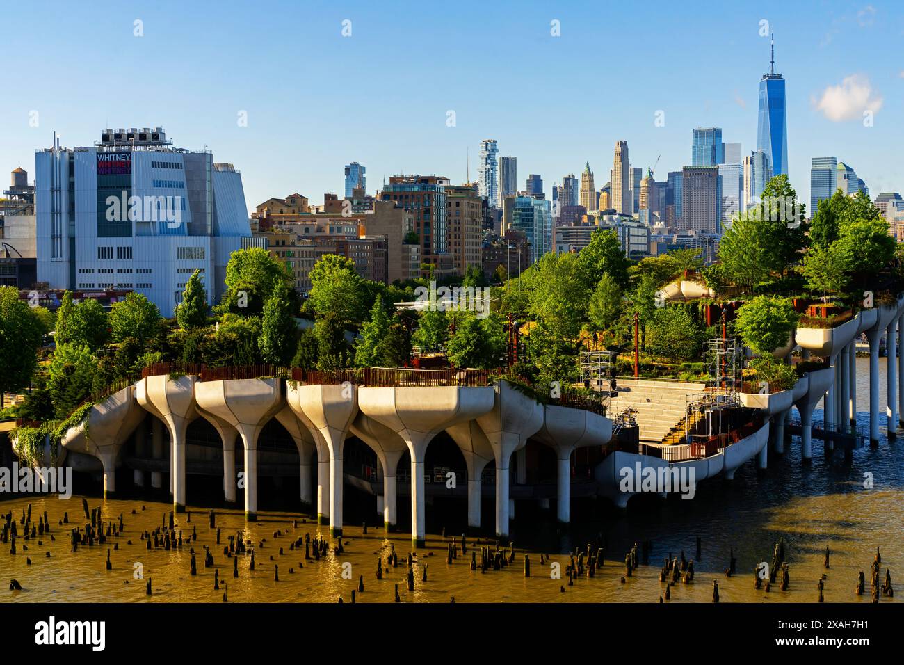 Little Island part of Hudson River Park, New York City, USA Stock Photo ...