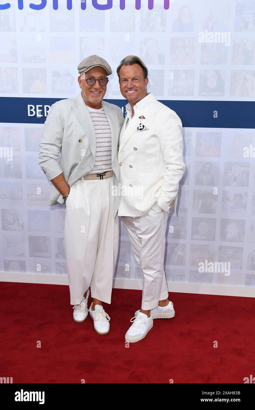 Thomas und Sandro Rath bei der Bertelsmann Party in der Berliner ...