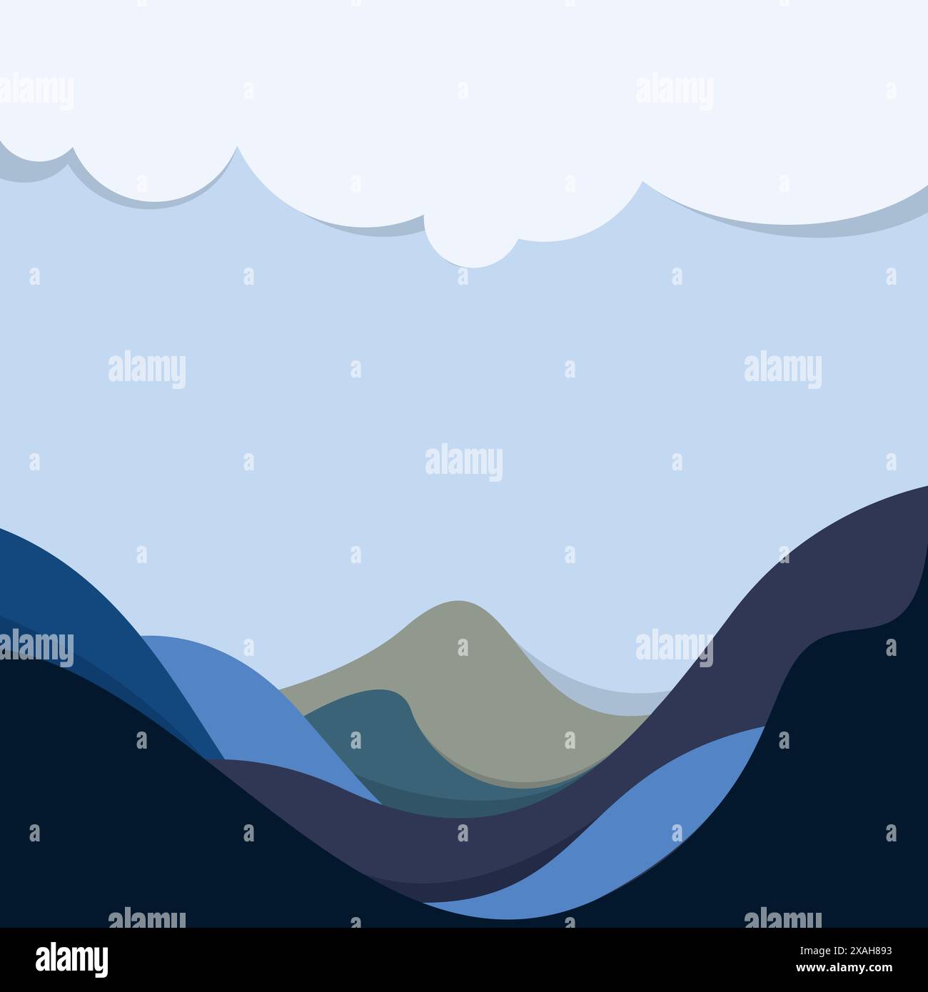 mountain papercut abstract vector design Stock Vector Image & Art - Alamy