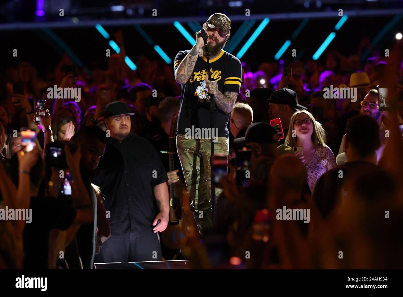 Nashville, USA. 07th June, 2024. Post Malone onstage at the Nissan ...