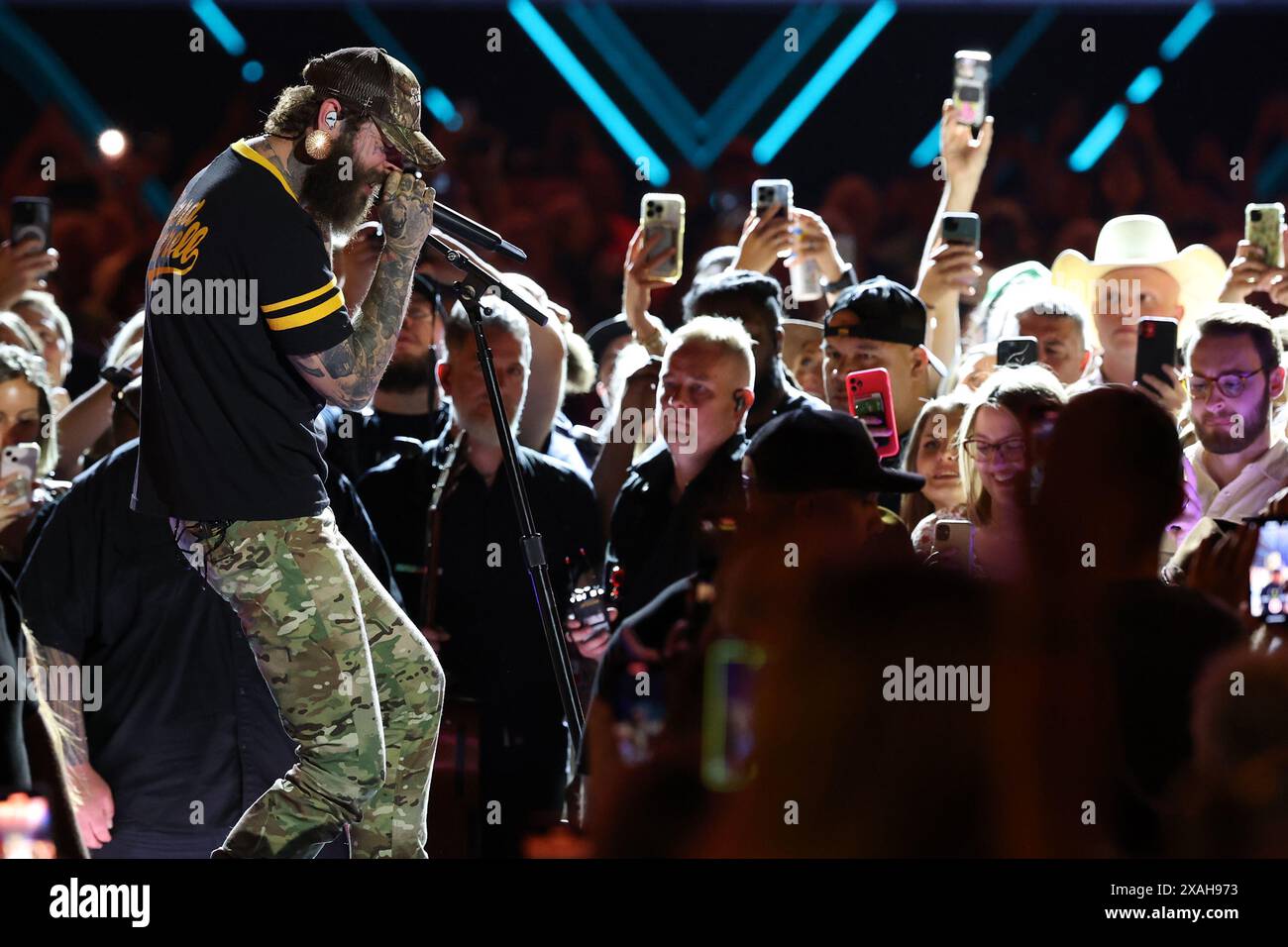 Nashville, USA. 07th June, 2024. Post Malone onstage at the Nissan ...