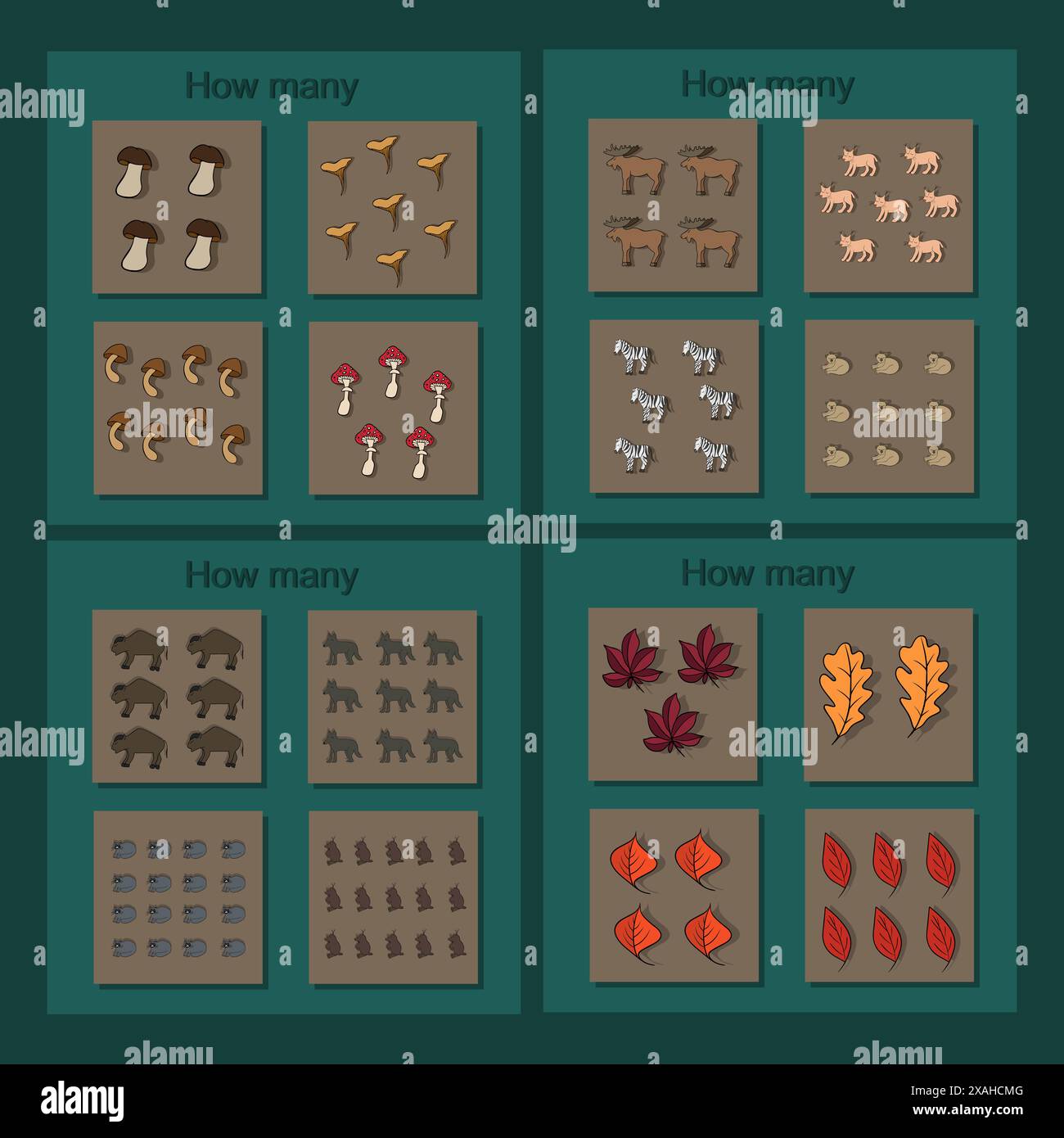 Mathematical tasks for preschool children. Teaching a child to count ...