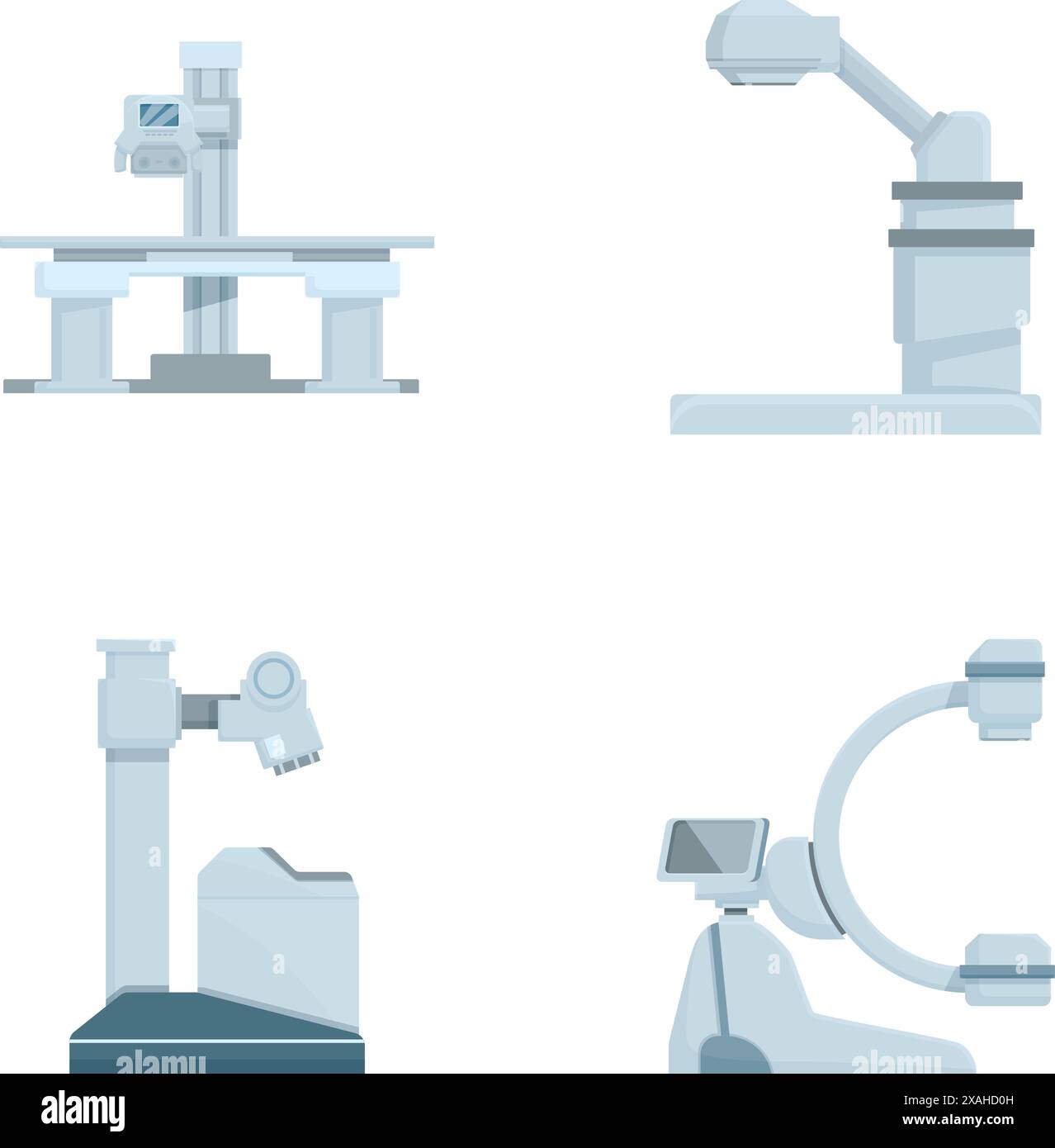 Collection of vector illustrations featuring various medical imaging ... Collection of vector illustrations featuring various medical imaging ...