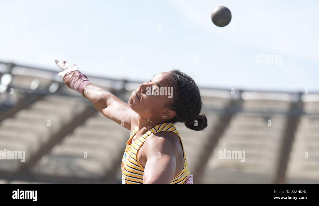 Rom, Italy. 07th June, 2024. Athletics: European Championships: Yemisi ...