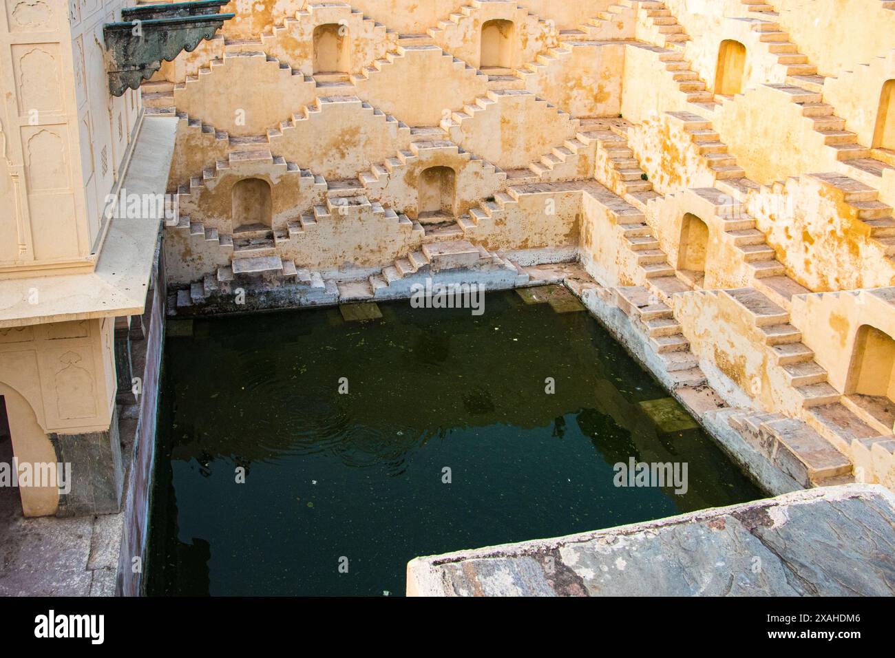 The stepwell "Panna Meena ka Kund" was built in medieval times to ...