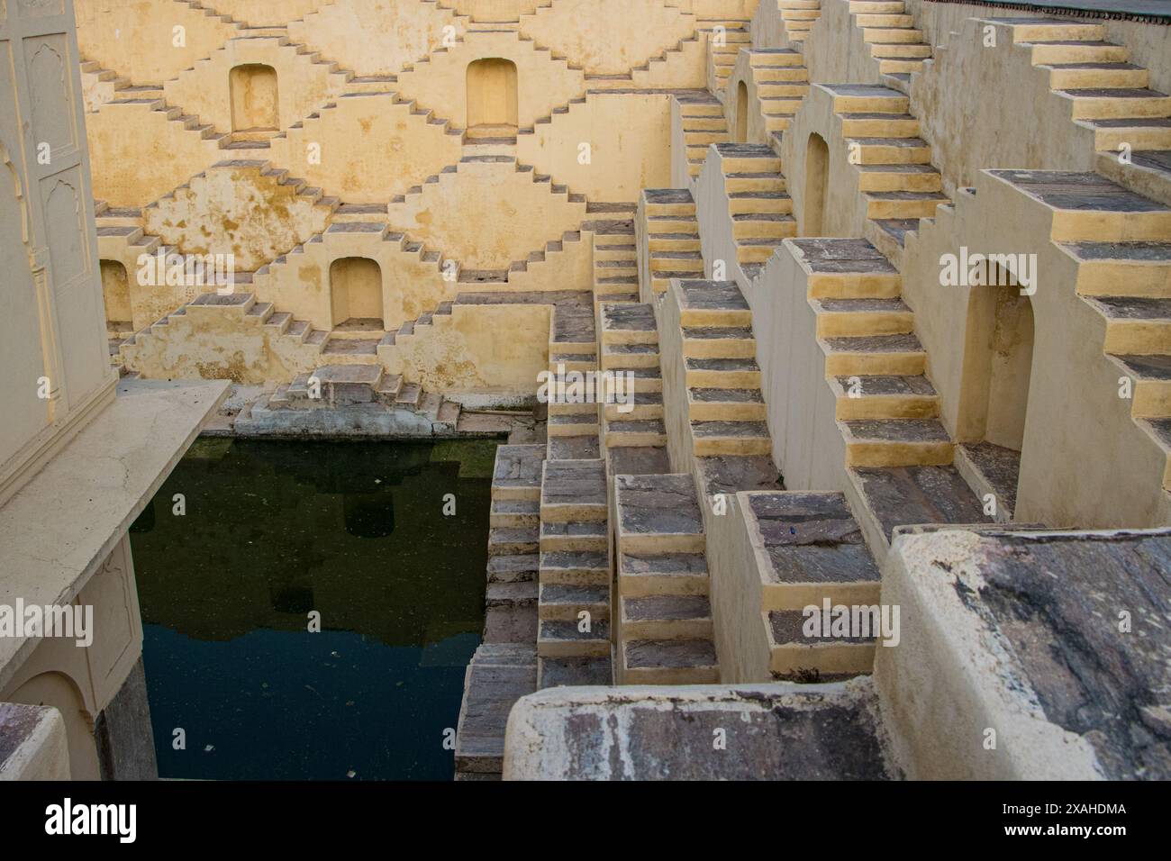 The stepwell "Panna Meena ka Kund" was built in medieval times to ...