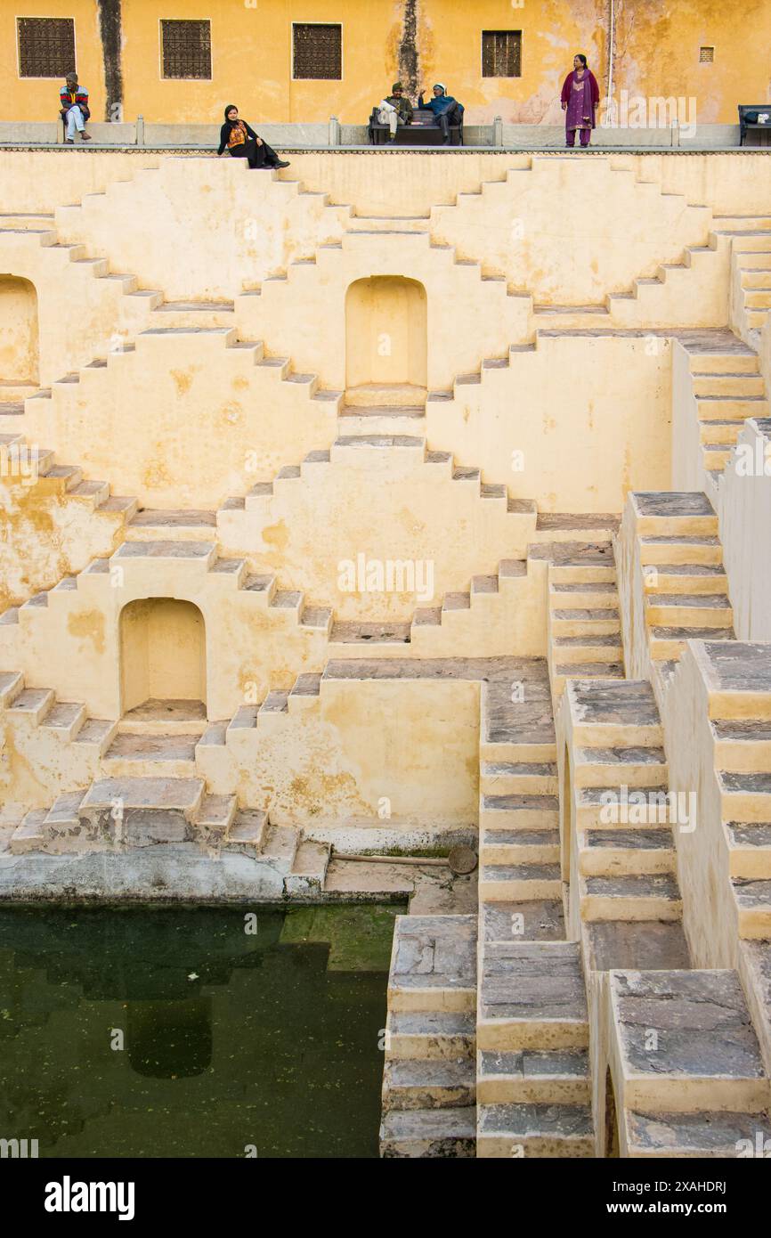 The stepwell "Panna Meena ka Kund" was built in medieval times to ...