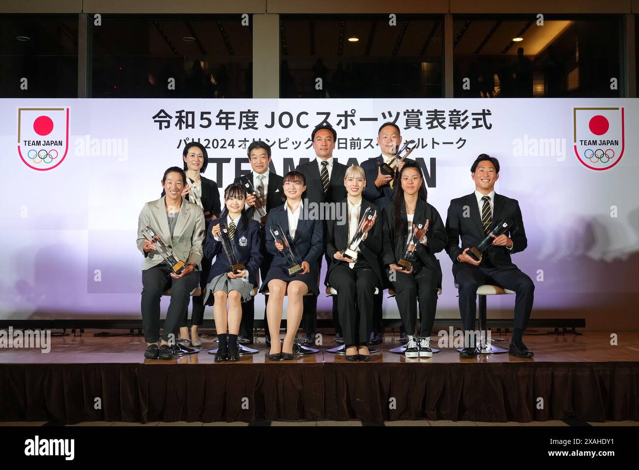 (Top L-R) Sayaka Nose, JVATakuya Naito, Ayumi Tanimoto, Yoshinori ...