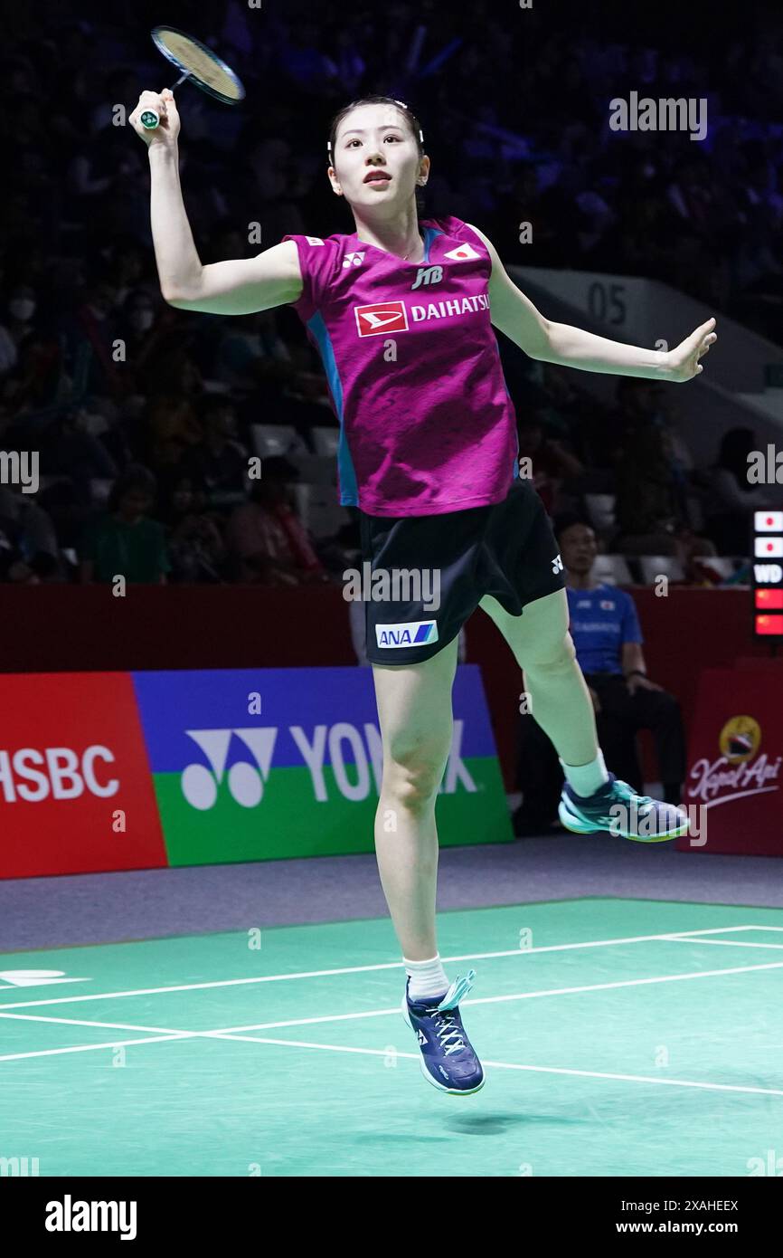 Jakarta, Indonesia. 6th June, 2024. Chiharu Shida (JPN) Badminton ...