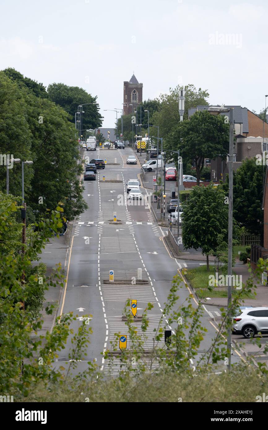 View along Wheeler Street, Lozells, Birmingham, UK Stock Photo - Alamy