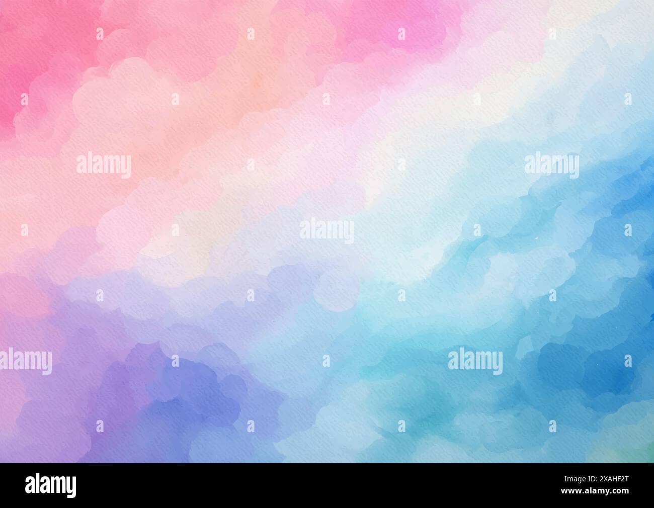 Hand painted abstract rainbow coloured watercolour background design ...