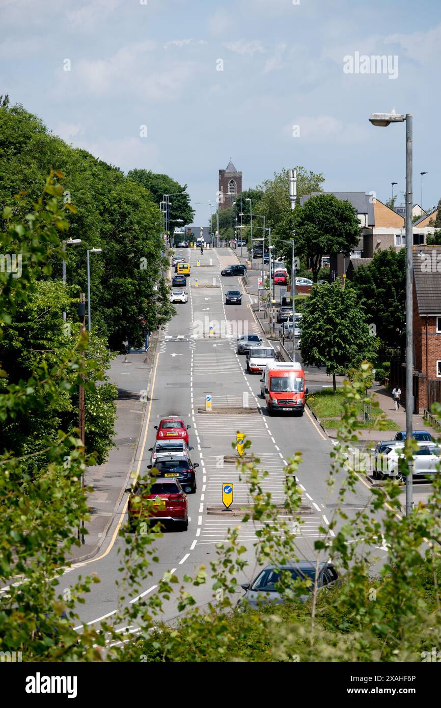 View along Wheeler Street, Lozells, Birmingham, UK Stock Photo - Alamy