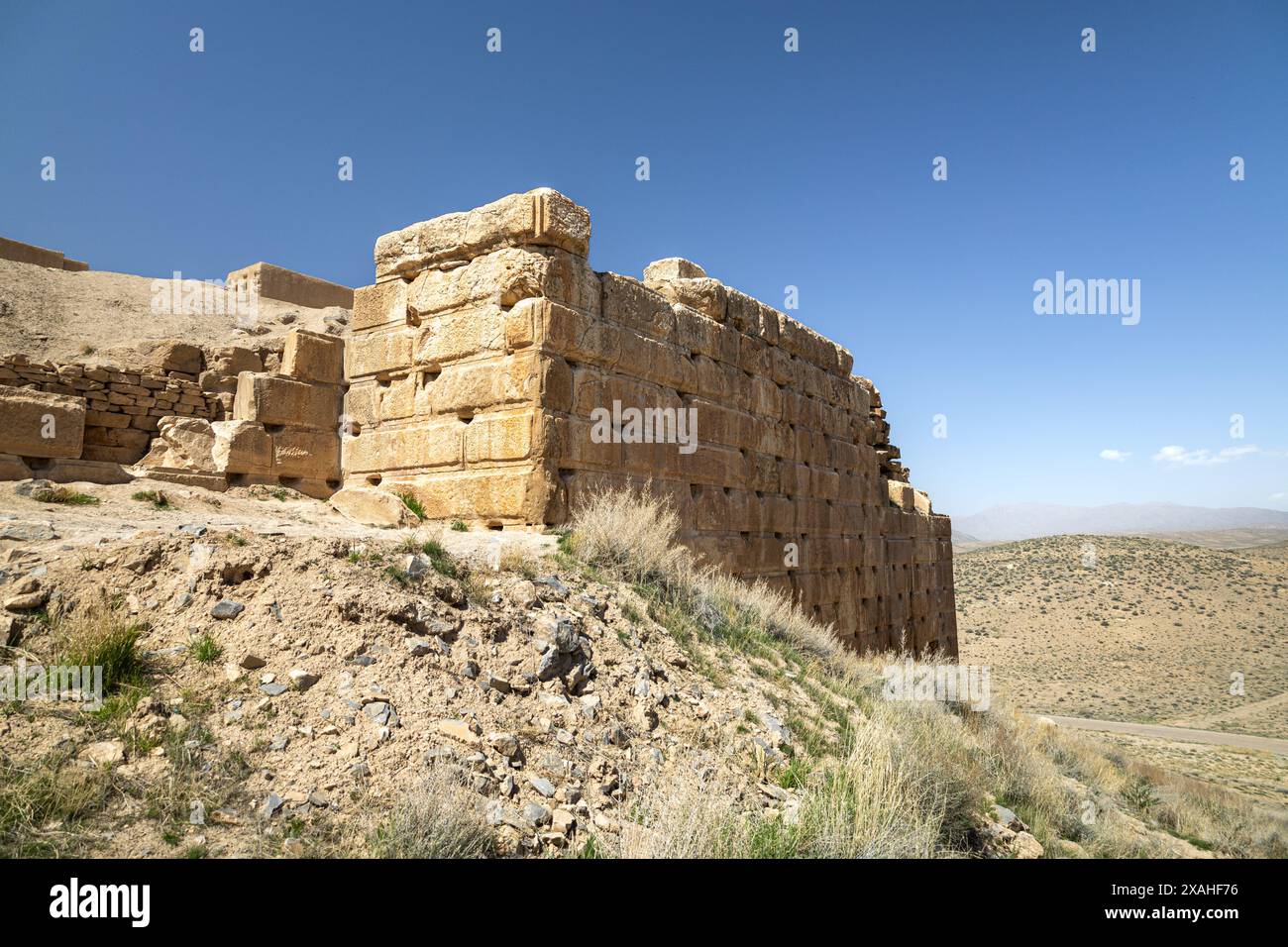 Ancient Persian Citadel Tall-e Takht (Throne Hill), Part of a ...
