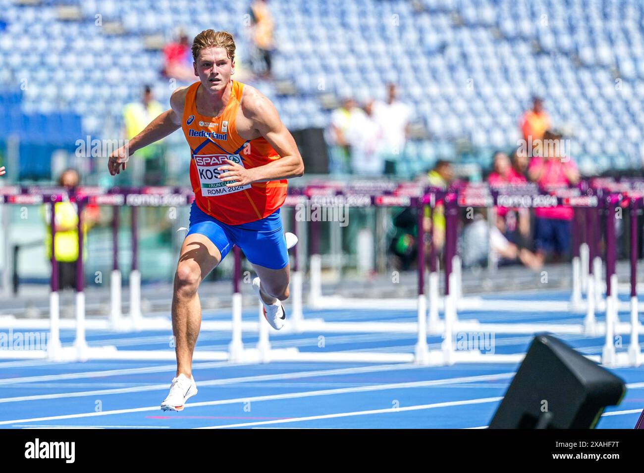 ROME, ITALY - JUNE 7: Timme Koster of Netherlands competes in the 110m ...