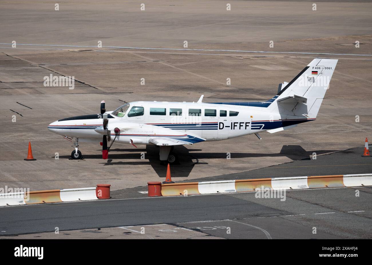 Reims-Cessna F406 Caravan II at Birmingham Airport, UK (D-IFFF Stock ...