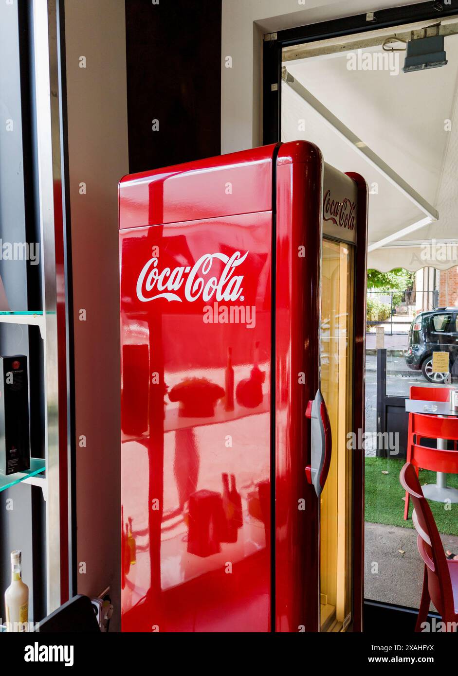 Rimini, Italy, June 7, 2024 - Classic Coca-Cola brand commercial ...