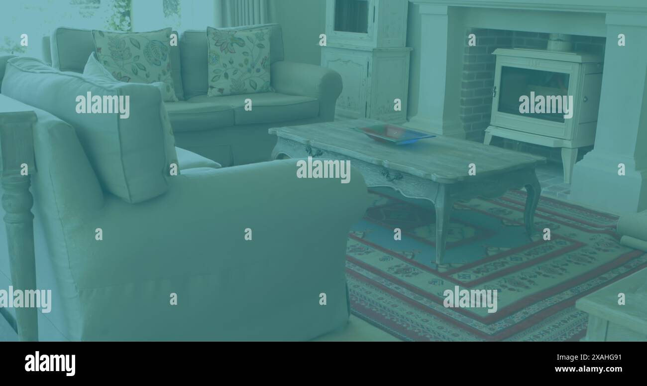 Image of save energy text over interior Stock Photo - Alamy