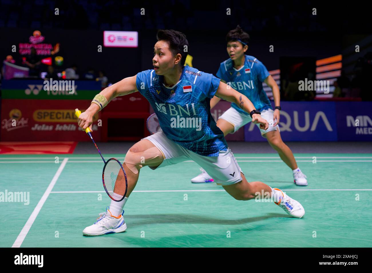 Apriyani Rahayu (L) and Siti Fadia Silva Ramadhanti of Indonesia in ...