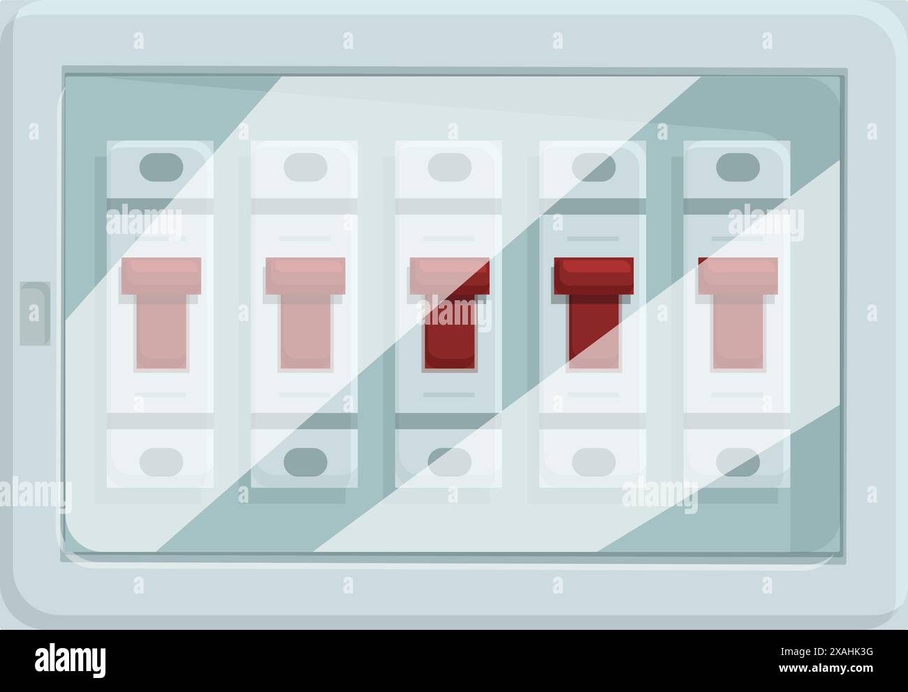 Turning off circuit breaker Stock Vector Images - Alamy