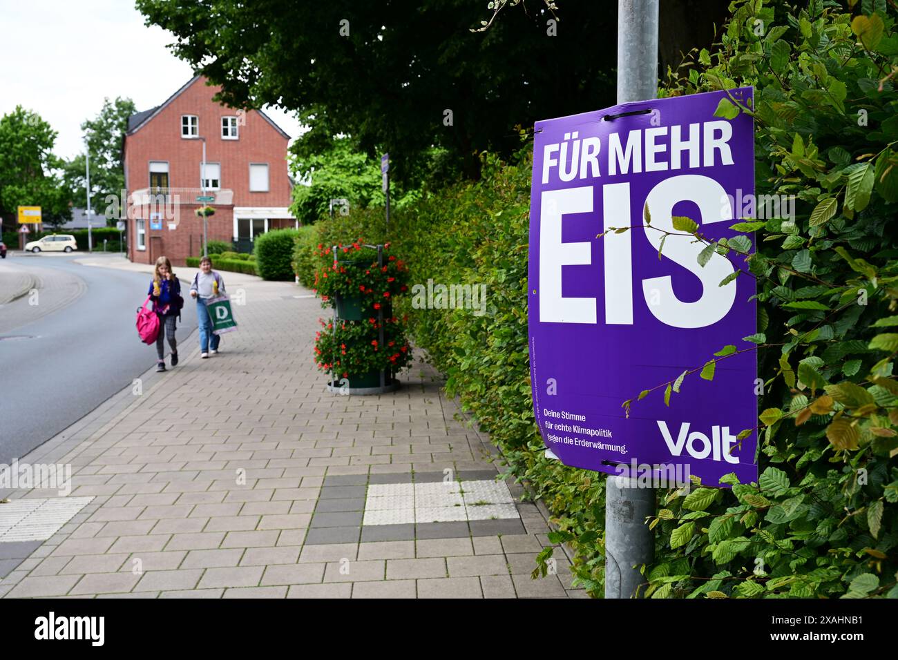 Volt party election poster Stock Photo - Alamy
