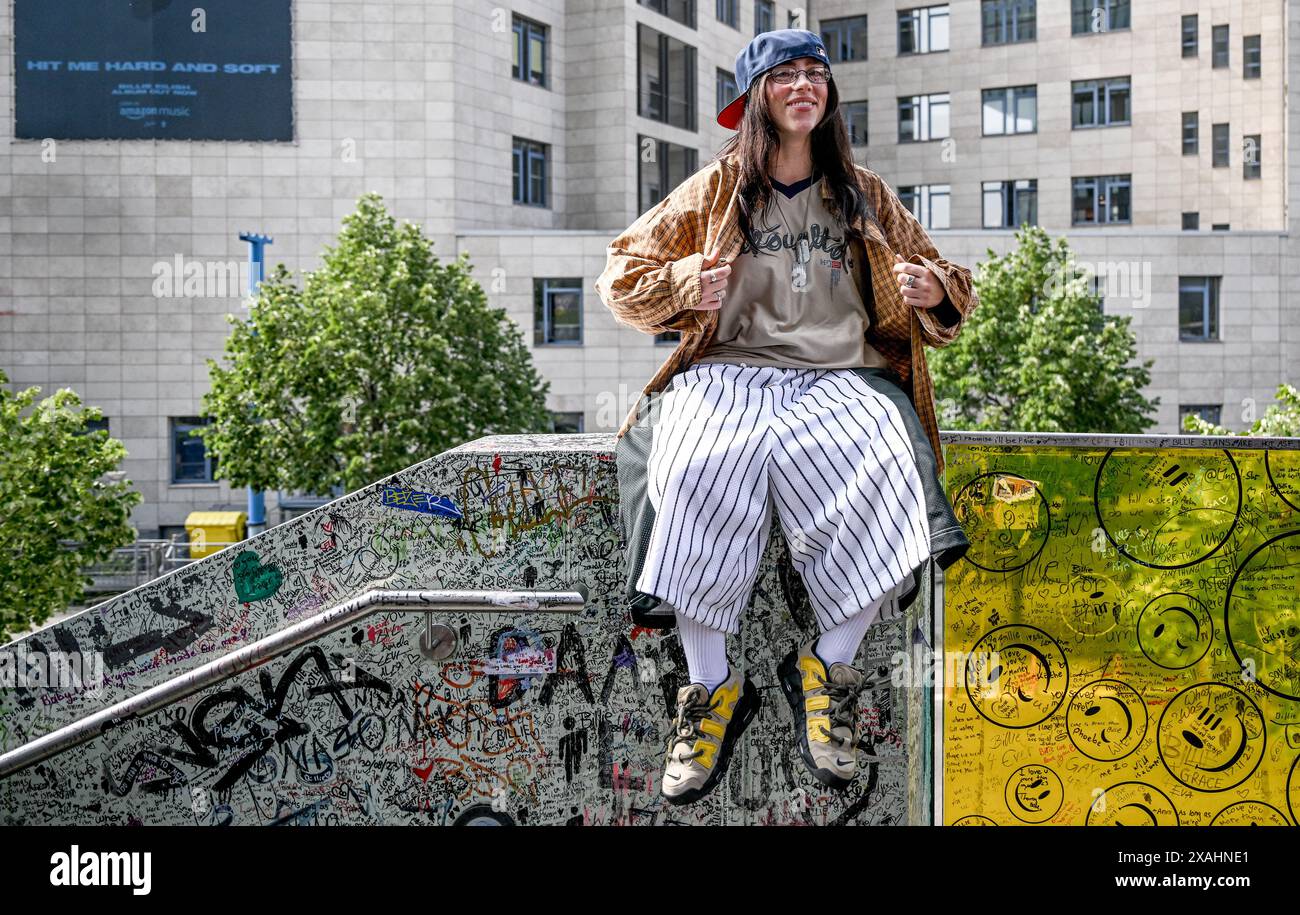 Berlin, Germany. 07th June, 2024. The American singer Billie Eilish is ...
