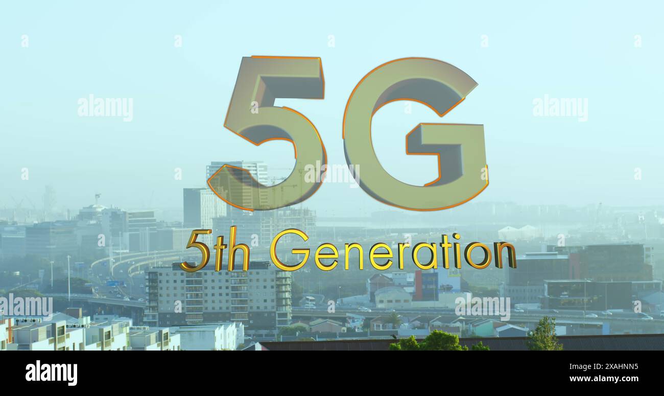 5g text over network connections hi-res stock photography and images - Alamy