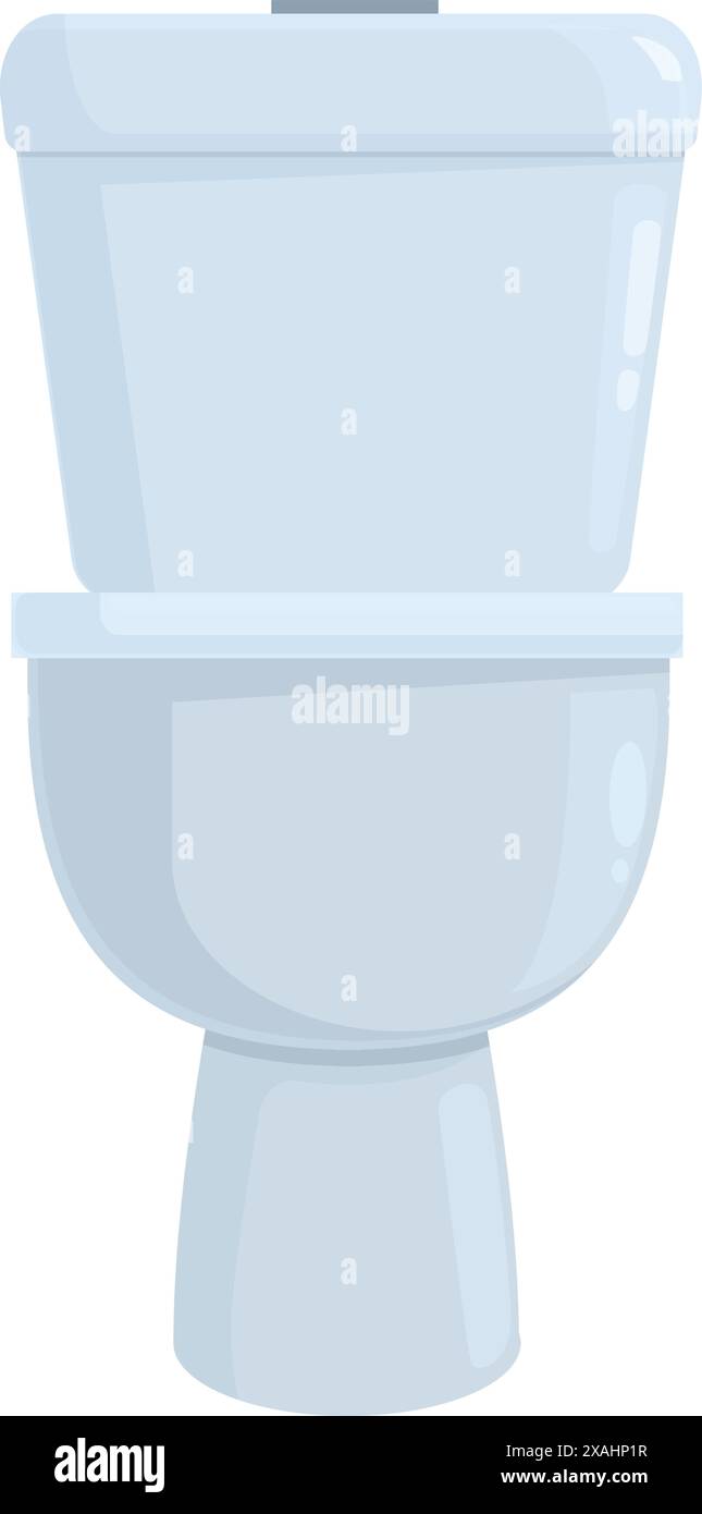 Ceramic toilet bowl standing on bathroom floor, modern plumbing for ...