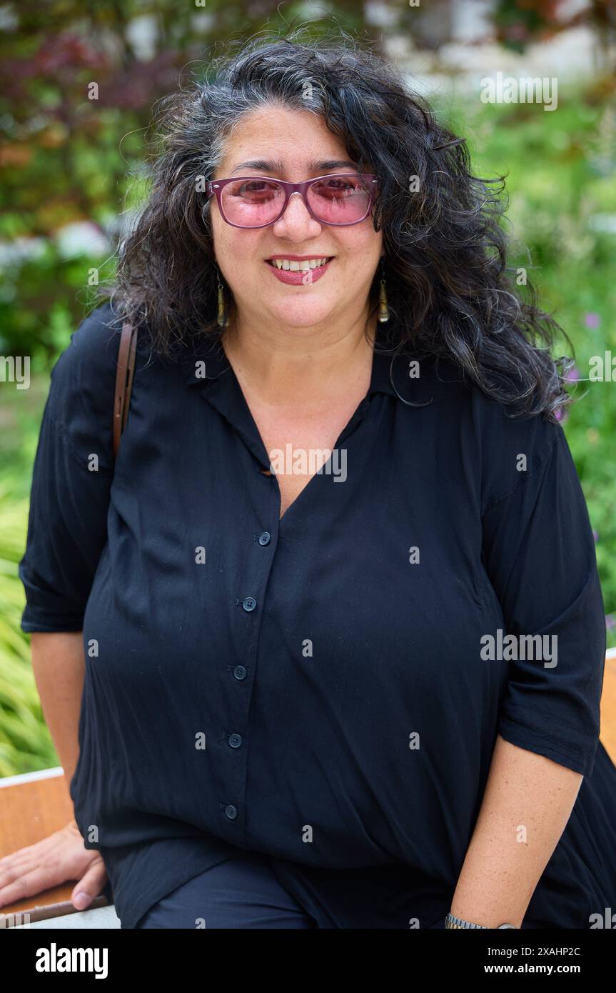 on June 5, 2024, in Vienna, Austria. , . Sudabeh MORTEZAI, Portrait ...
