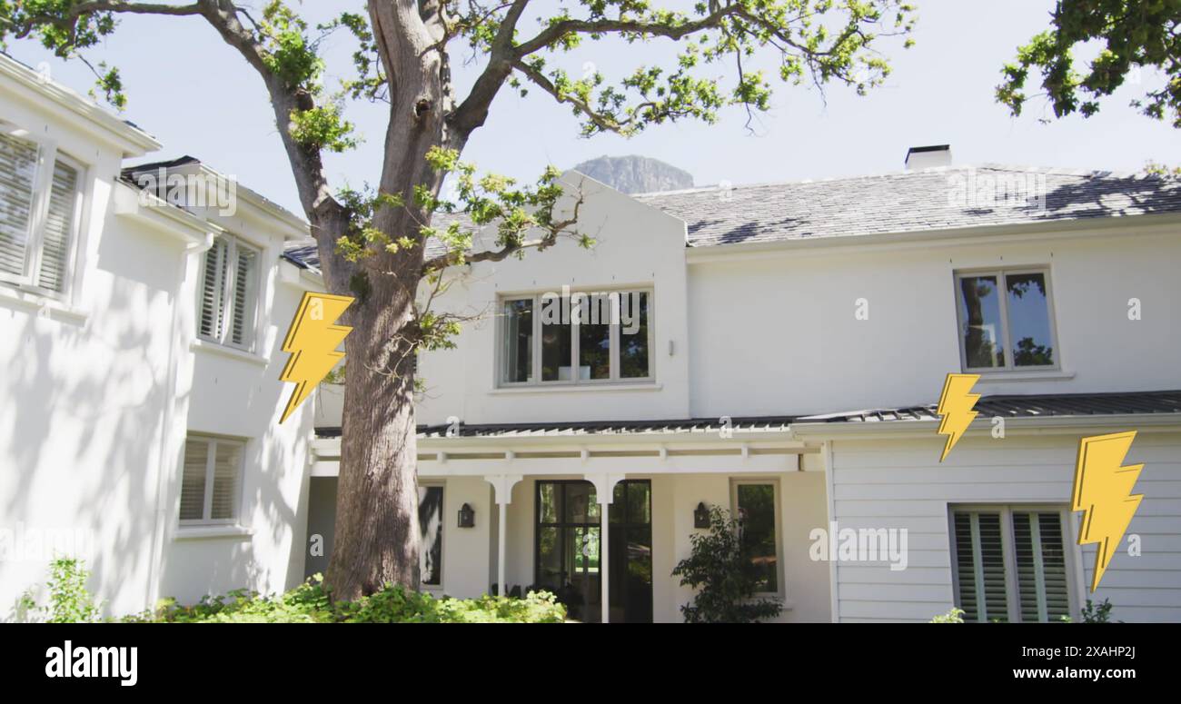 Image of save energy text over house Stock Photo - Alamy