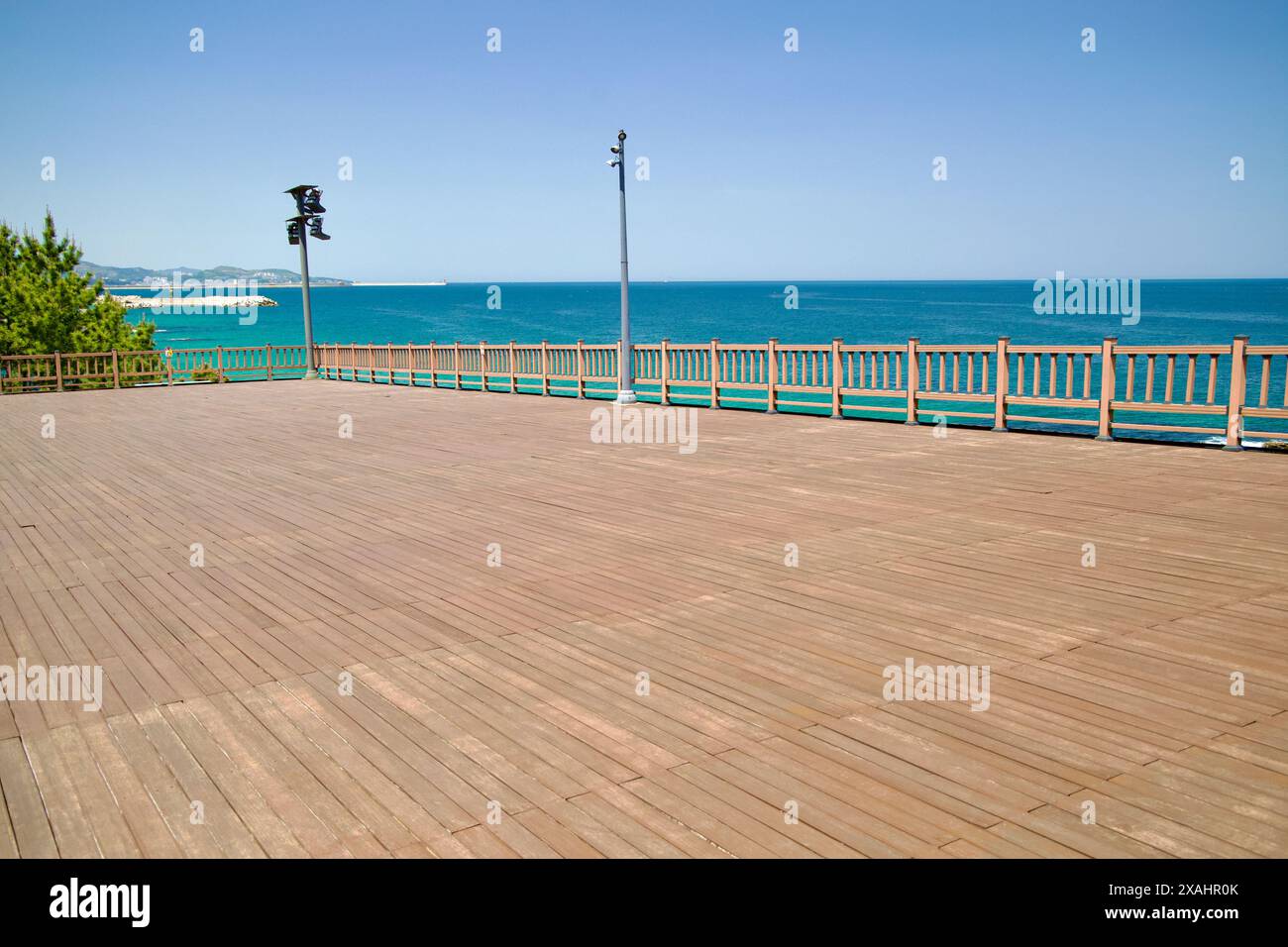 Samcheok City, South Korea - May 18, 2024: A spacious observation deck ...